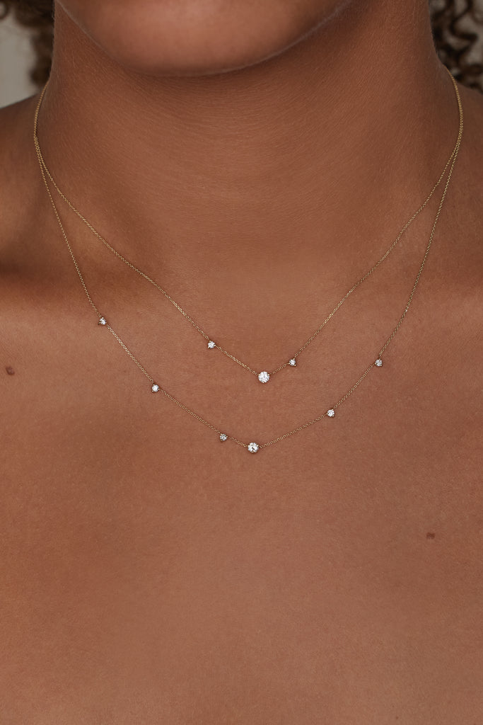Diamond Linear Chain Necklace – WWAKE