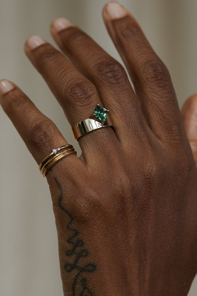 One of a Kind Green Sapphire Monolith – WWAKE