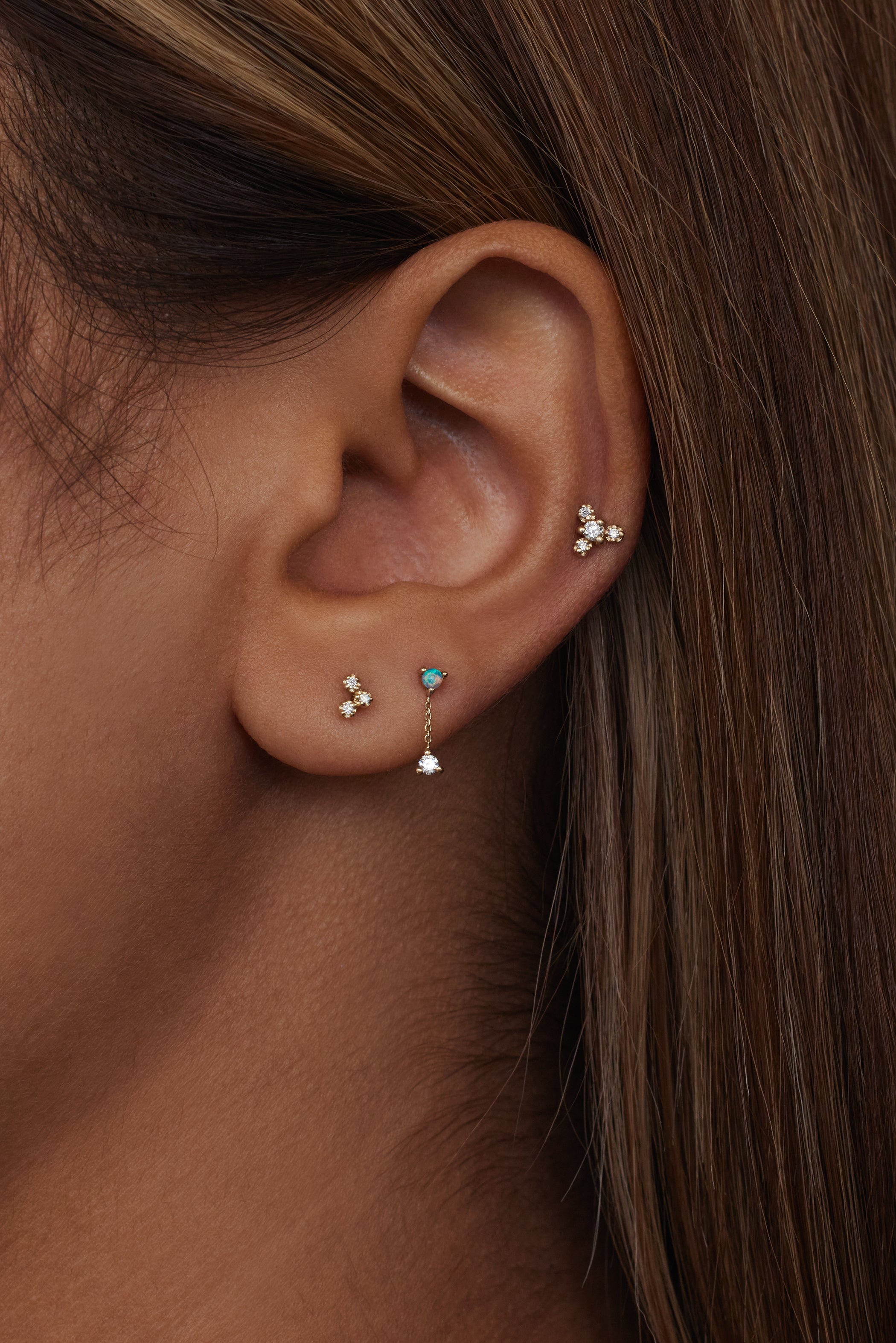 Small Two-Step Chain Earring - Single – WWAKE