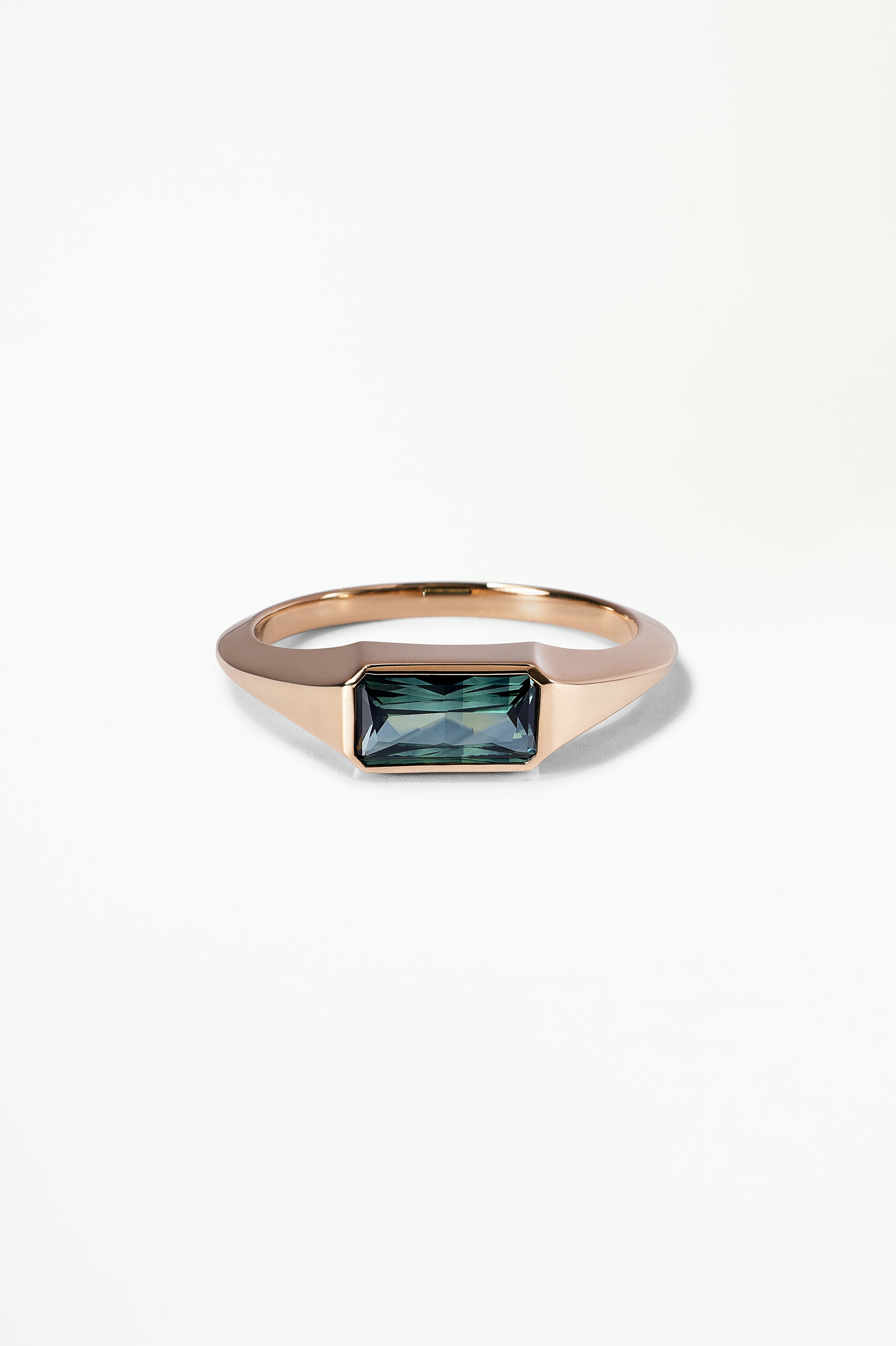 One of a Kind Radiant Cut Sapphire Signet Ring No. 29 – WWAKE