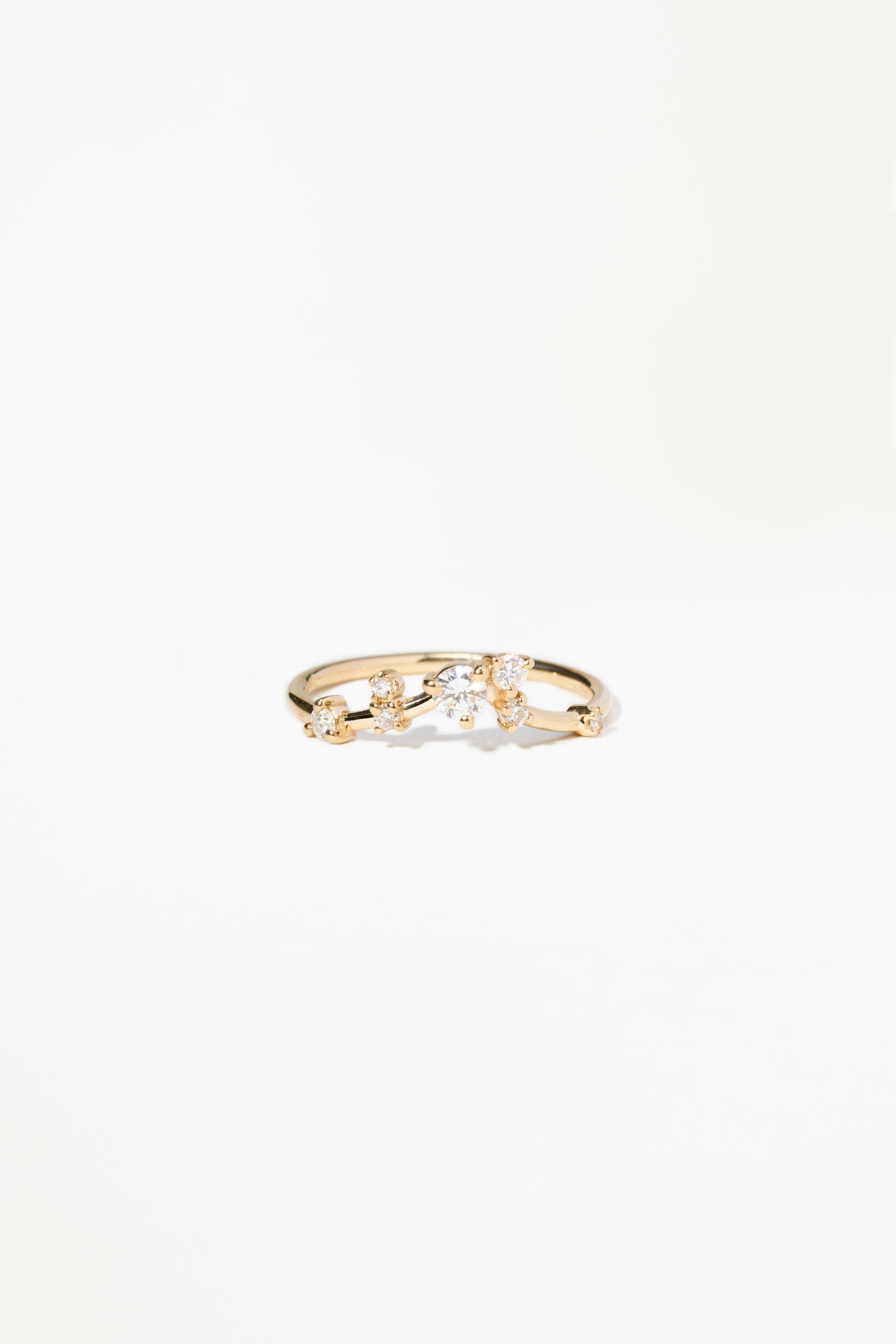 Organic Triangle Brilliant Cut Diamond Ring – WWAKE