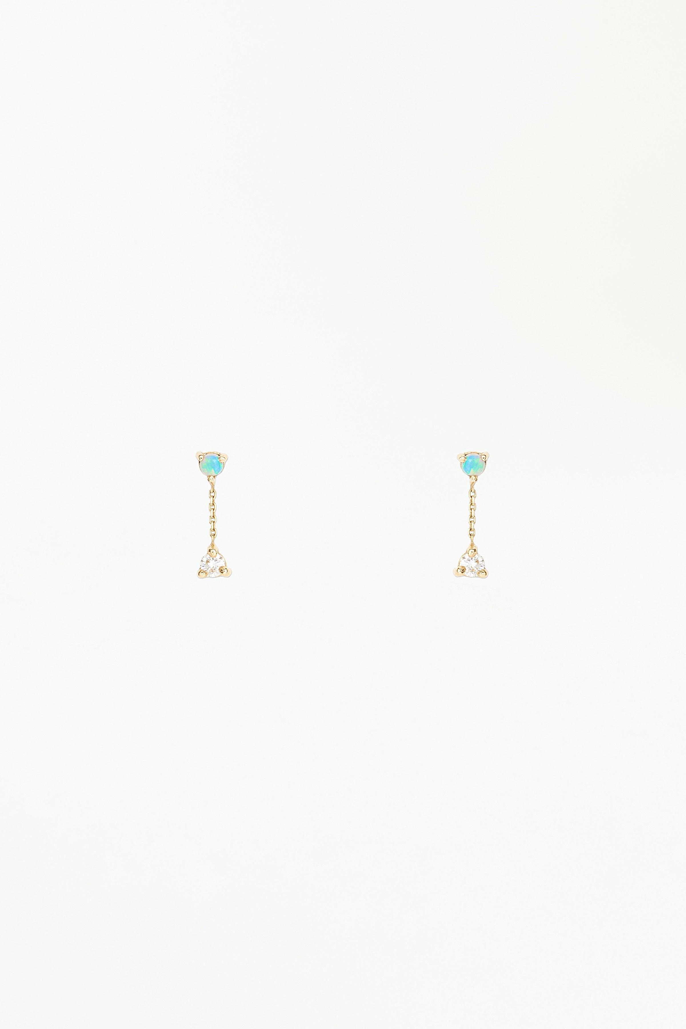Small Two-Step Chain Earring - Single – WWAKE