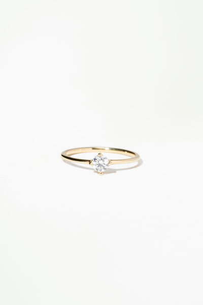 Small Round Solitaire Ring – WWAKE